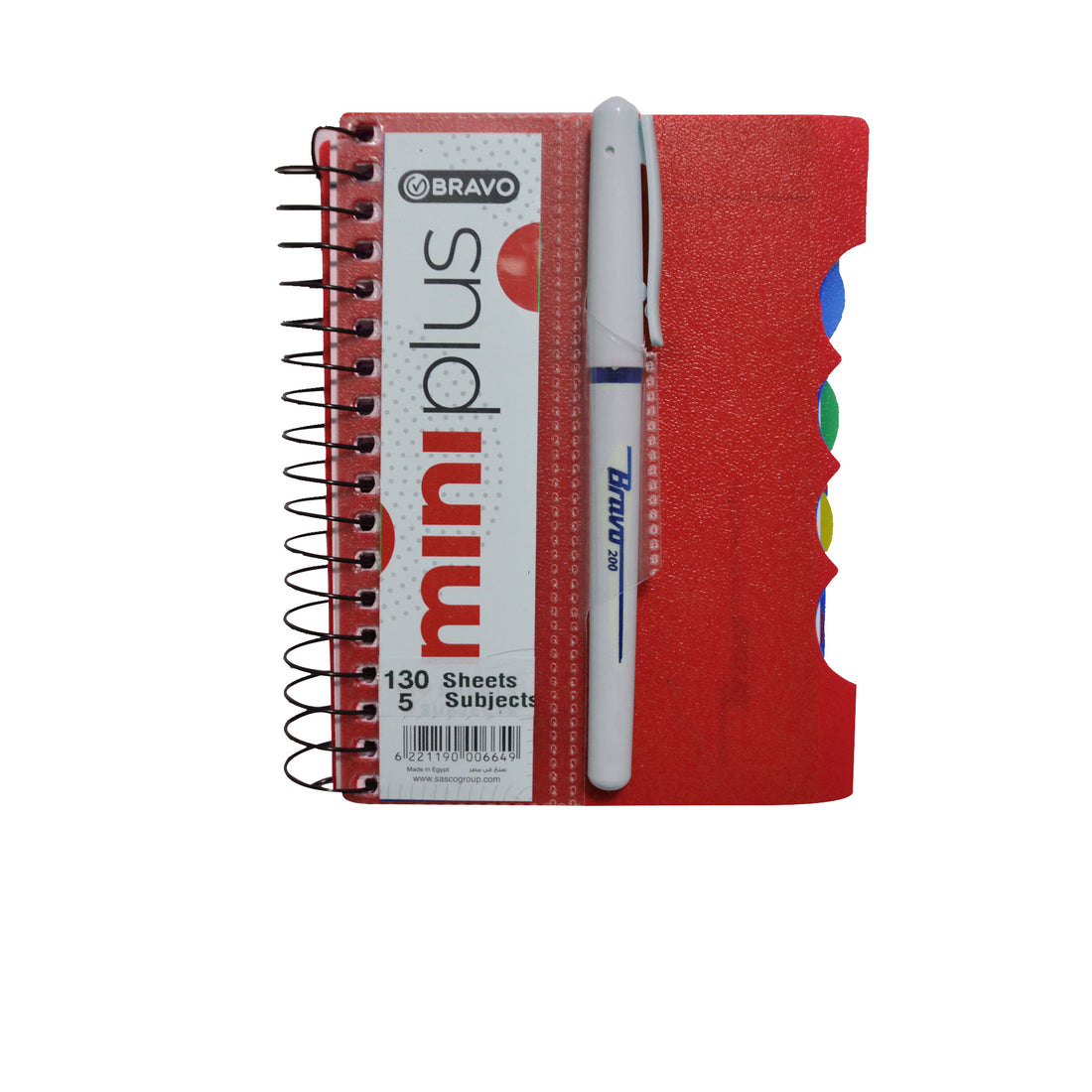 Mini Notebook Plus 5 Subjects - 130 Sheets – BRAVO
